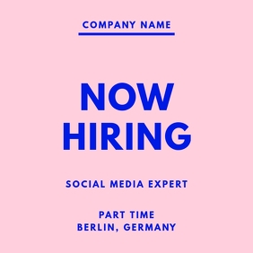 Hiring Instagram Ad Gradient Template | PosterMyWall