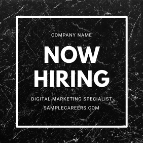 We Crew Hiring Post Template | PosterMyWall