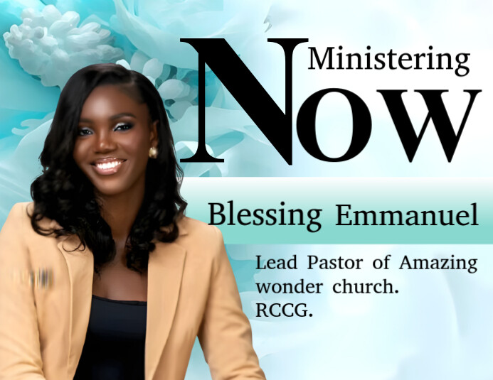 Copy of Now ministering flyer poster template | PosterMyWall