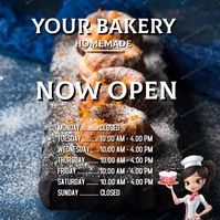 Now Open - Bakery Template | PosterMyWall