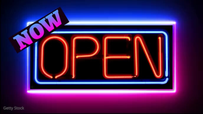 Copy of Now Open Neon Digital Sign | PosterMyWall
