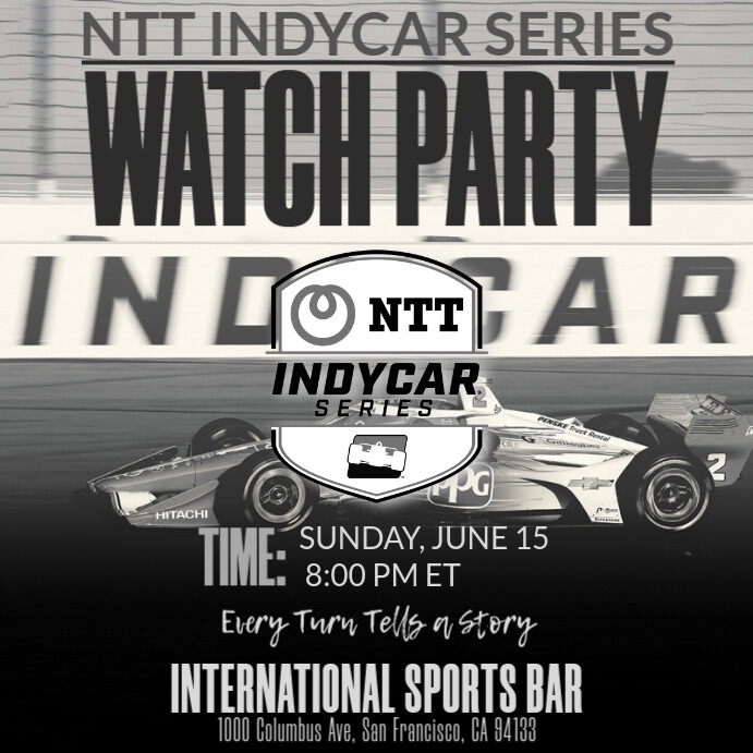 NTT INDYCAR SERIES 2025 Watch Party Instagram Post Template | PosterMyWall