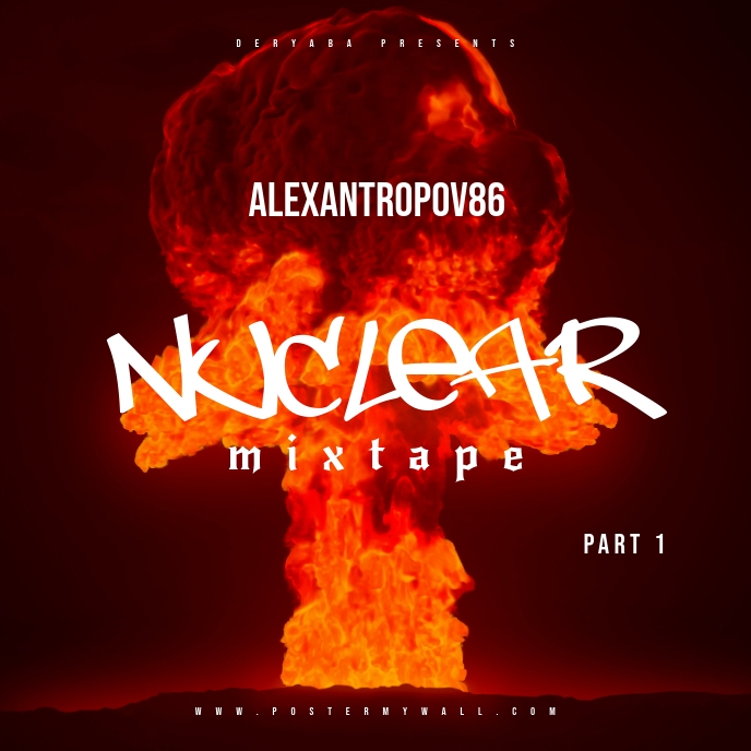 Nuclear Mixtape CD Cover Template | PosterMyWall