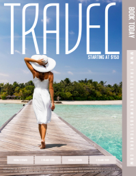 Beach Travel Agency Flyer Ad Template | PosterMyWall