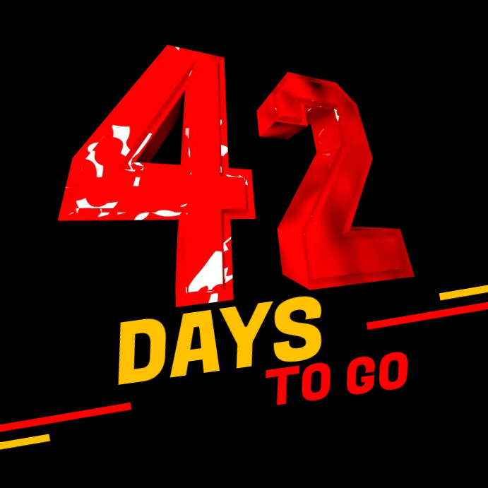 Number Of Days Foutry Two Template PosterMyWall number-of-days-foutry-two-template-postermywall