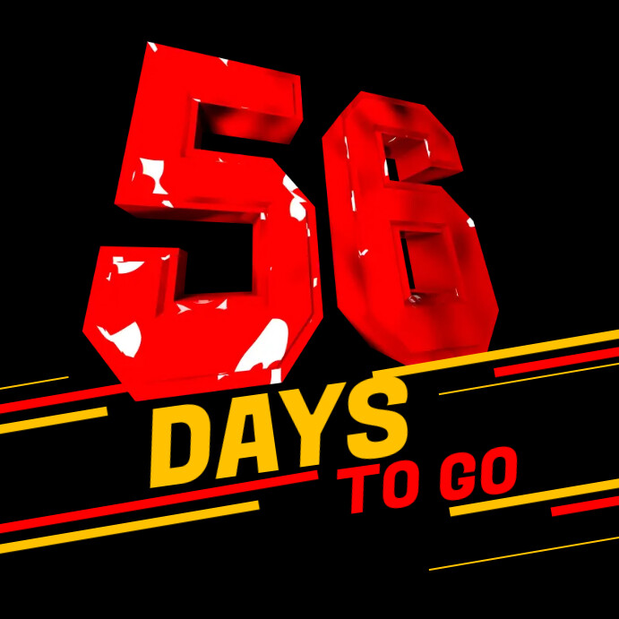 Copy of Number of days Six | PosterMyWall