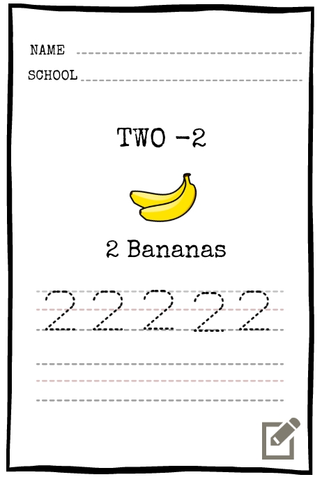 Number tracing school template | PosterMyWall