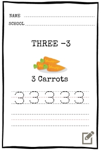 Number tracing school template | PosterMyWall