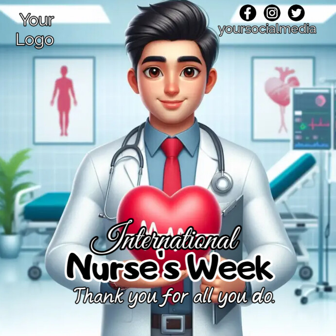 Nurse's Week Poster Template | PosterMyWall