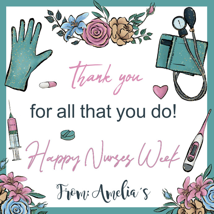 Nurse Gift Tag Template | PosterMyWall
