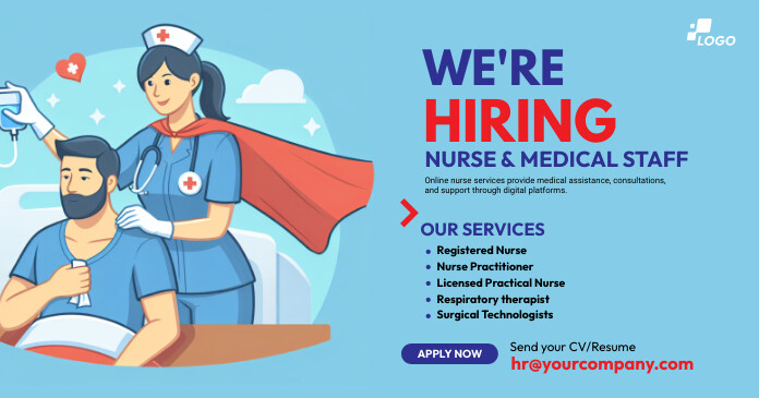 Copy of Nurse Hiring Ad Template | PosterMyWall