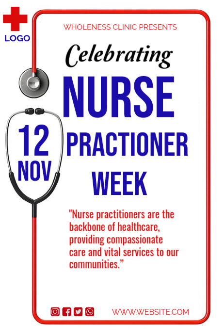 Nurse practitioner week Template | PosterMyWall