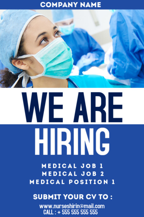 nurses hiring poster Templat | PosterMyWall