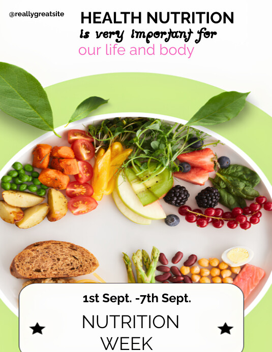 NUTRITION FLYER Template | PosterMyWall