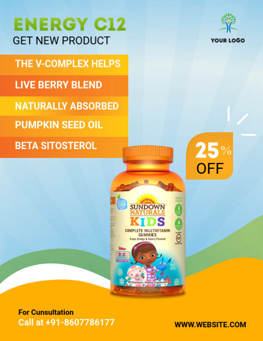 Nutritional Supplements Flyer Template | PosterMyWall