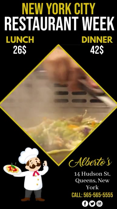 Copy of NYC restaurant week | PosterMyWall