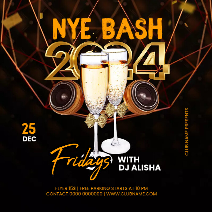 Plantilla de Nye Bash Friday Party | PosterMyWall