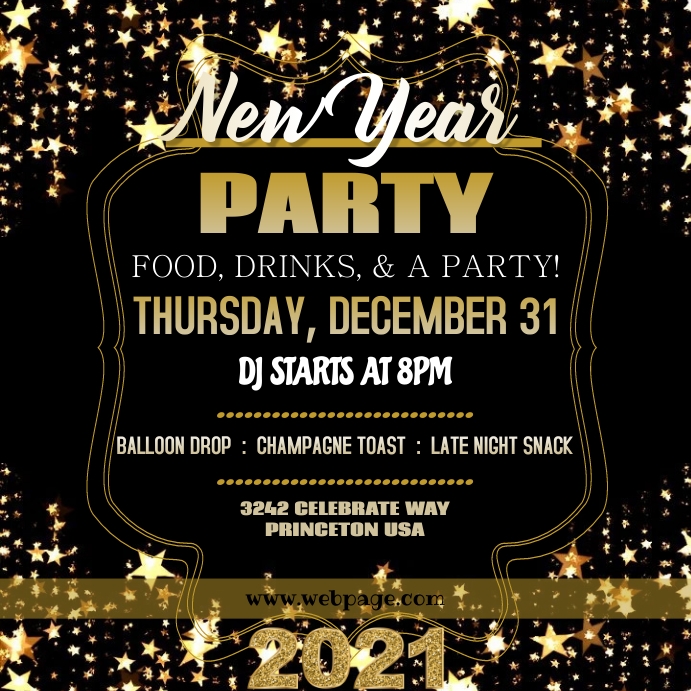 NYE Party Template | PosterMyWall