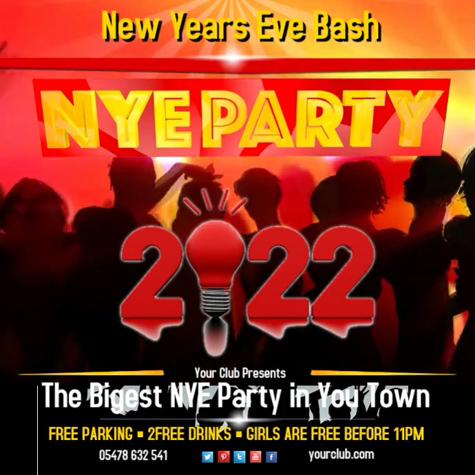 NYE Party Template | PosterMyWall