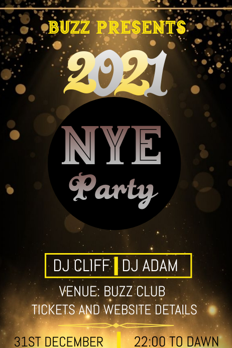 NYE Party Template | PosterMyWall
