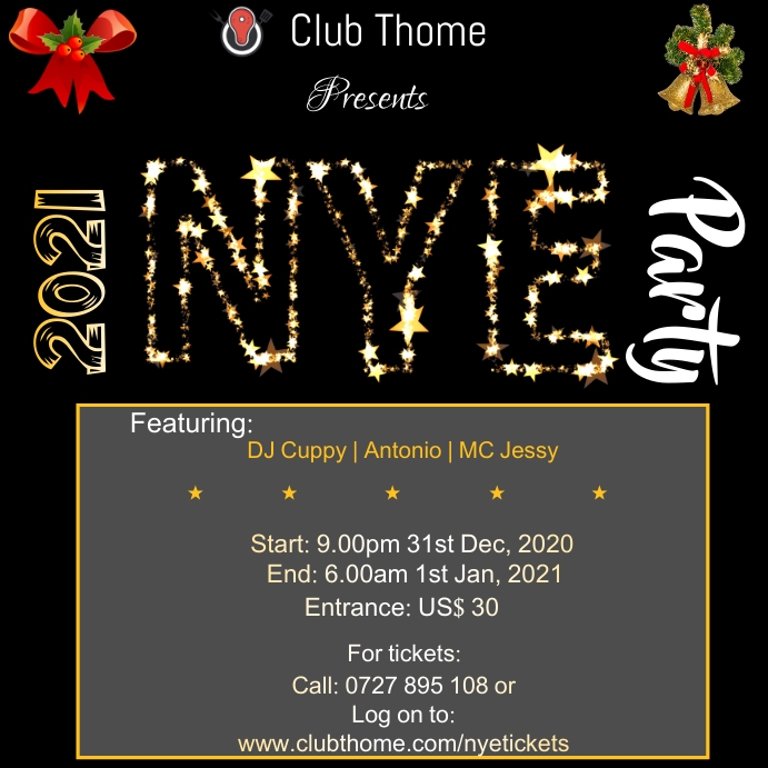 NYE party IG post Template | PosterMyWall