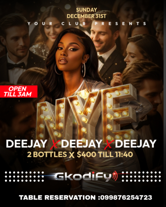 NYE Party Night Template | PosterMyWall