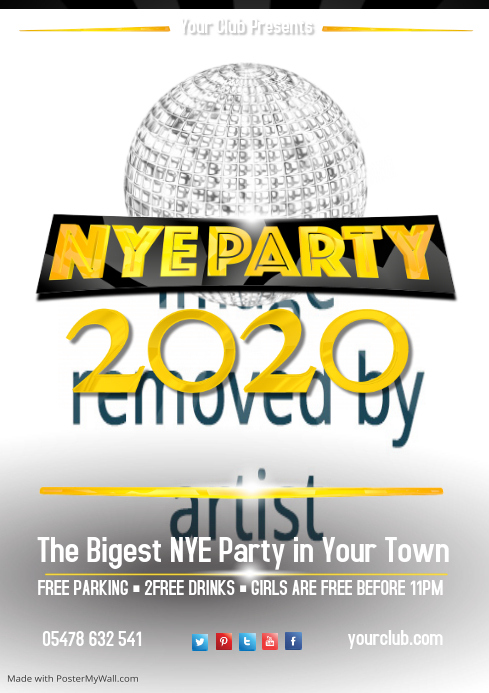 Copy of NYE Party Poster Template | PosterMyWall