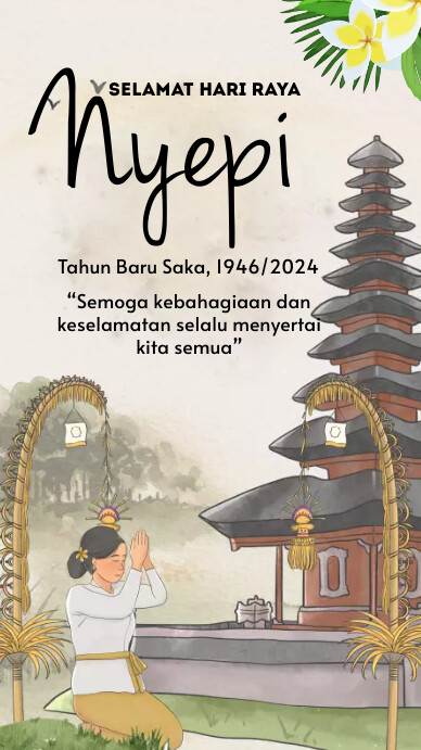 Nyepi Flyer Template | PosterMyWall