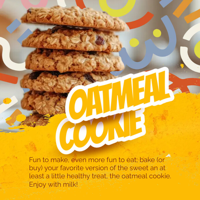 Oatmeal Cookie Day Instagram Post Template | PosterMyWall
