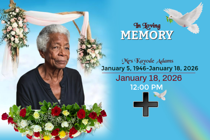 Obituary flyer Template | PosterMyWall