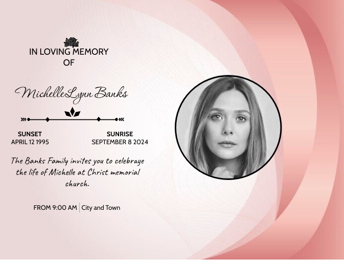 obituary funeral card Template | PosterMyWall