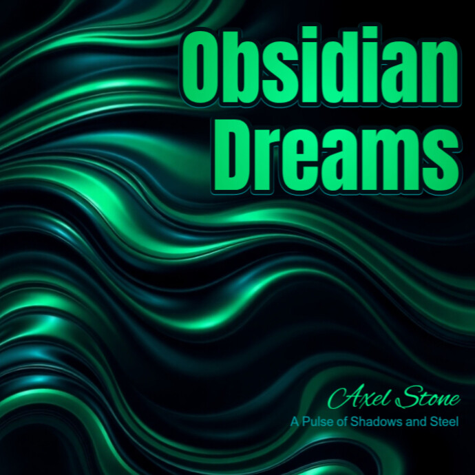 Plantilla de Obsidian Dreams – Techno Music Album Cover Editable ...