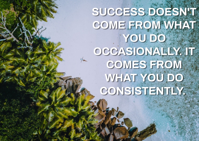 Plantilla de OCCASIONALLY AND CONSISTENTLY QUOTE TEMPLATE | PosterMyWall
