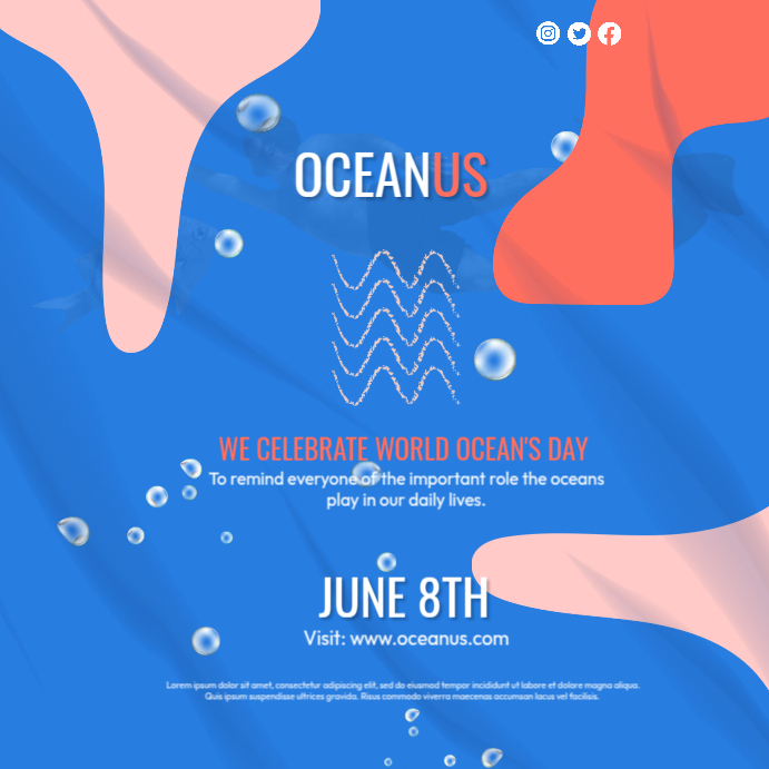 Ocean's Awareness Template | PosterMyWall