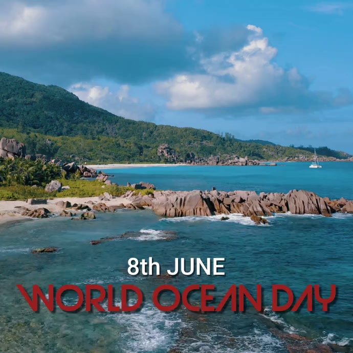 ocean day poster Template | PosterMyWall