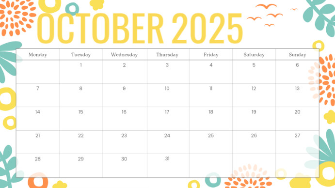 Oct Template | PosterMyWall