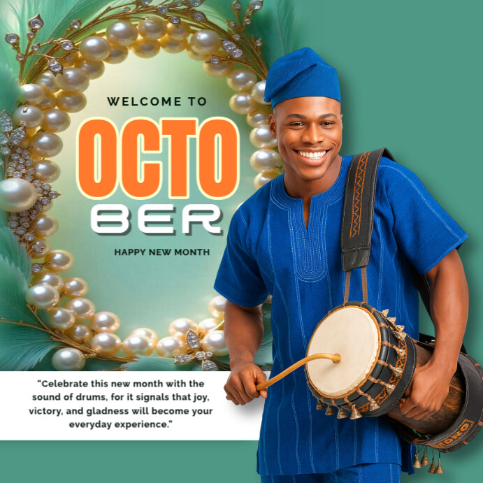 Copy of October, October 1, welcome to October, happy new month, new ...