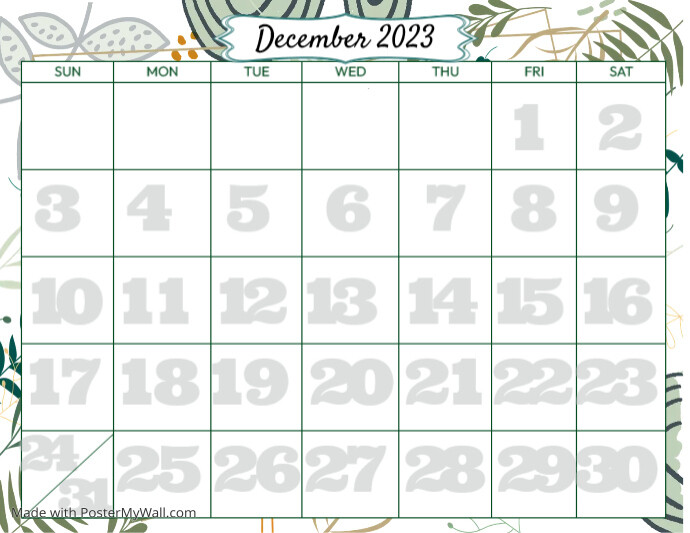 Copy of October 2023 calendar planner | PosterMyWall