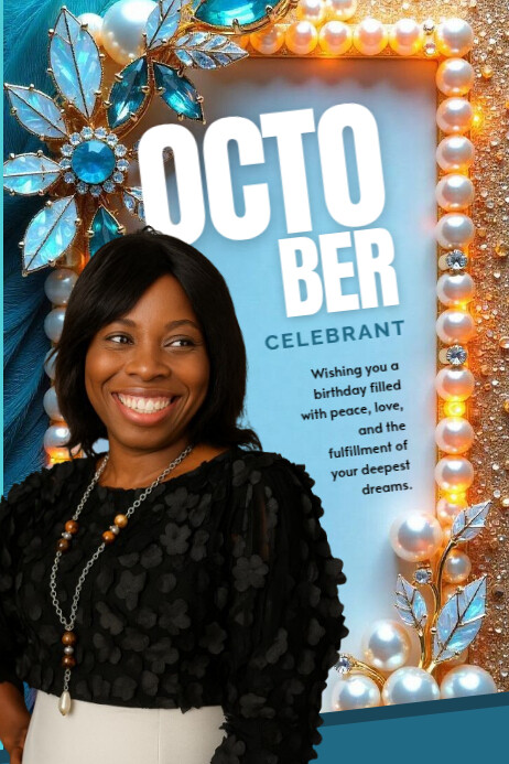 October birthday Template | PosterMyWall