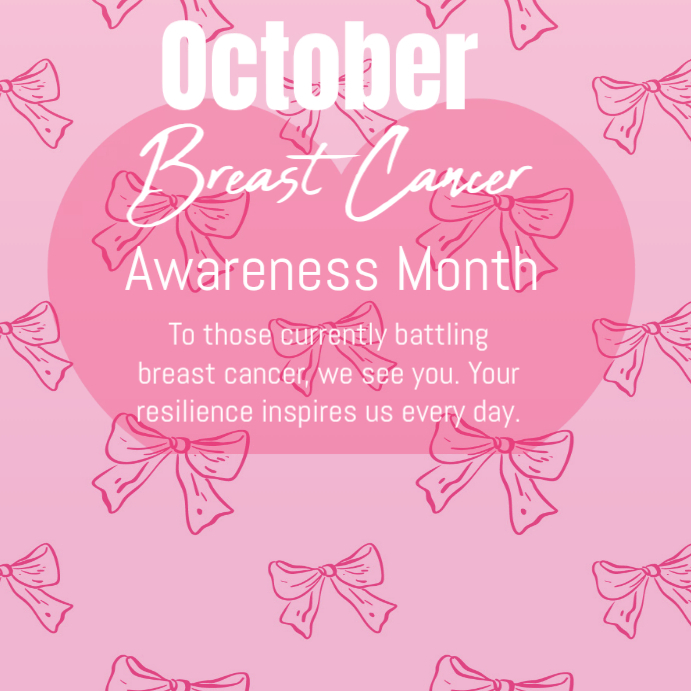 Copy of October breast cancer awareness post design template | PosterMyWall