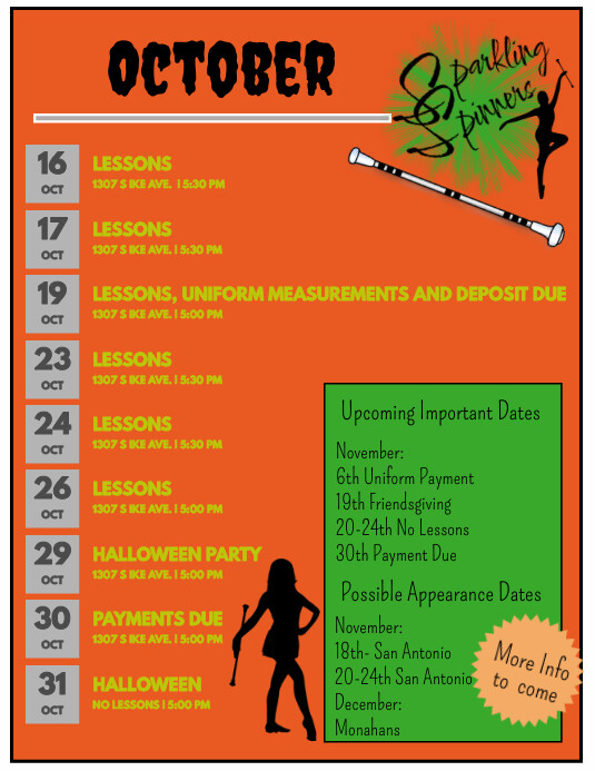 Copy of October Calendar | PosterMyWall