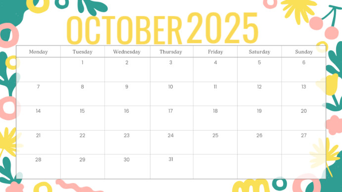 October Template | PosterMyWall