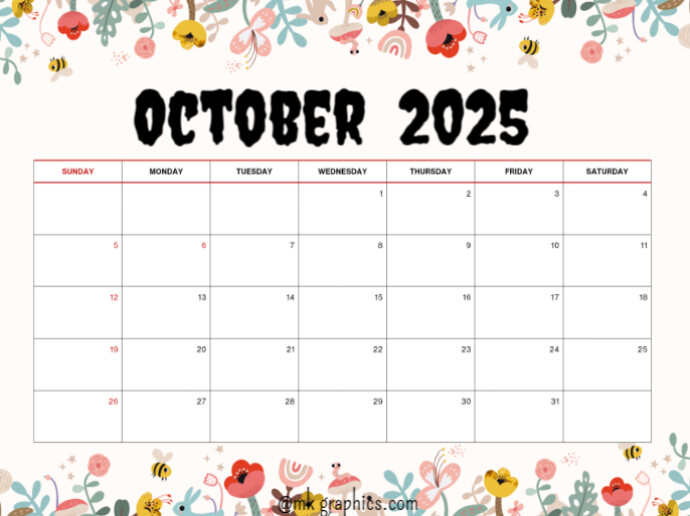 October Template | PosterMyWall
