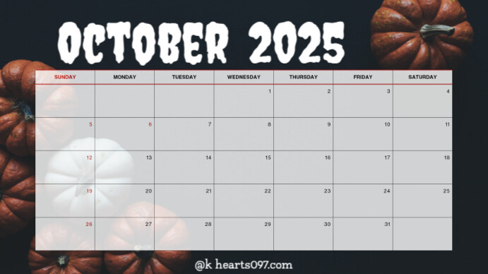 October Template | PosterMyWall