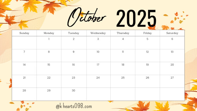 October Template | PosterMyWall