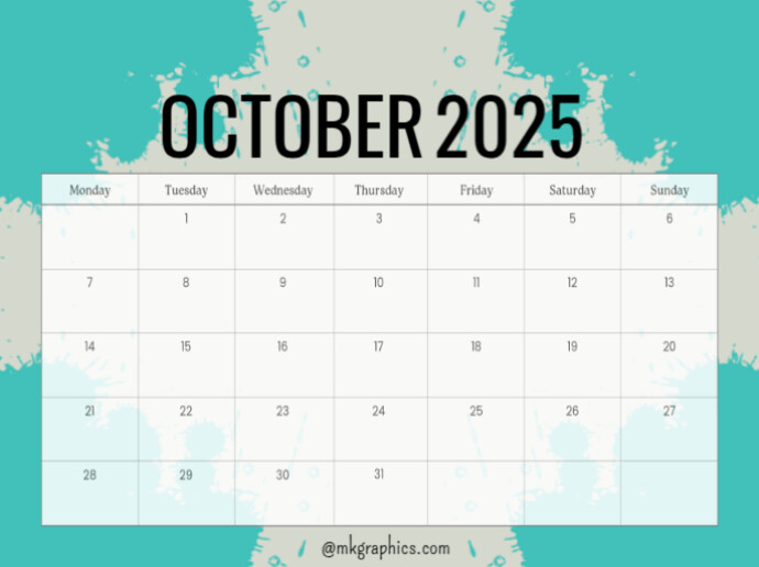 October Template | PosterMyWall