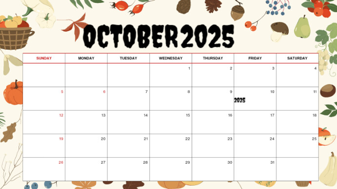 October Template | PosterMyWall