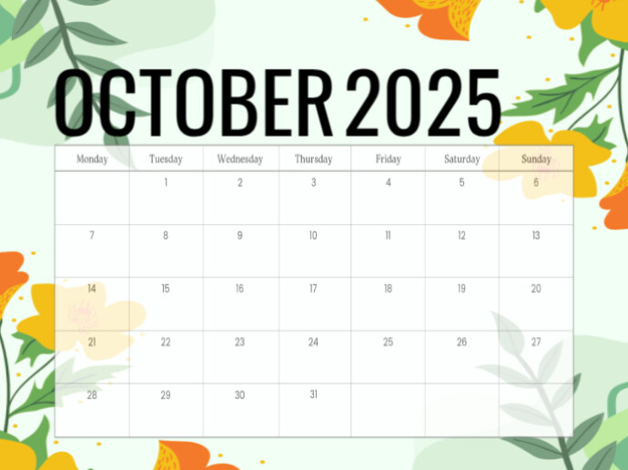 October Template | PosterMyWall