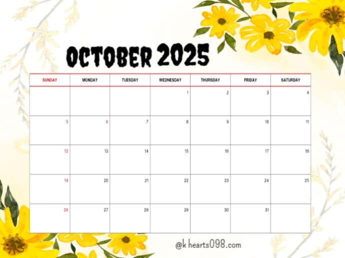 October Template | PosterMyWall