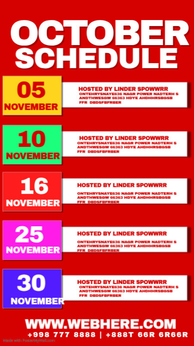 Copy of october | PosterMyWall